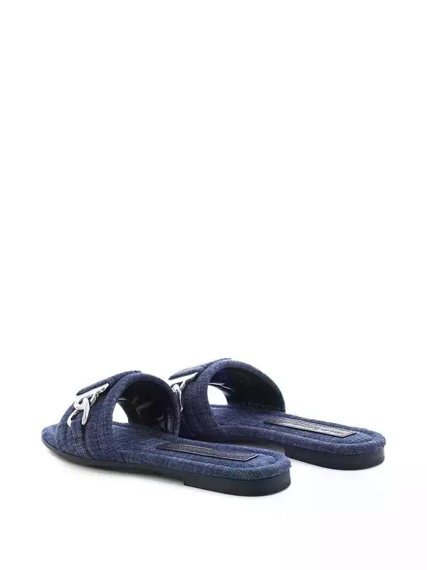 KENNEL&SCHMENGER Denim Flat Sandals