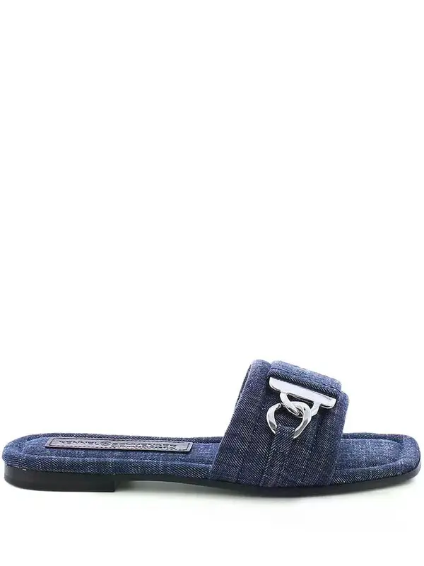 KENNEL&SCHMENGER Denim Flat Sandals