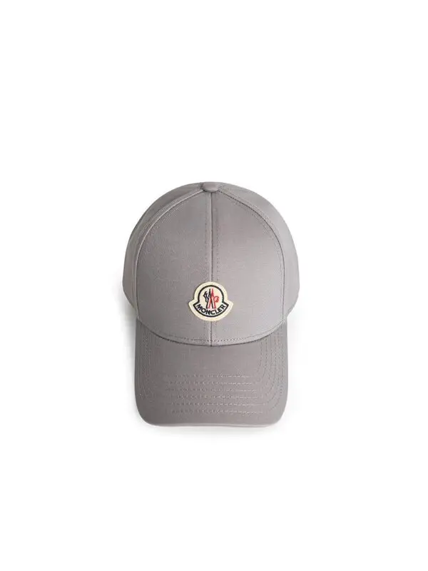Moncler Cotton Baseball Cap - Grey