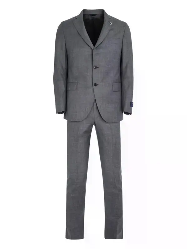 TOMBOLINI Three-button Wool Suit - Grey