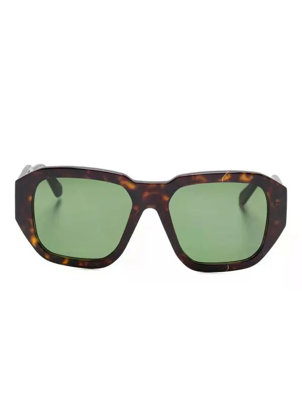 FACE.HIDE Geometric Tortoiseshell Sunglasses