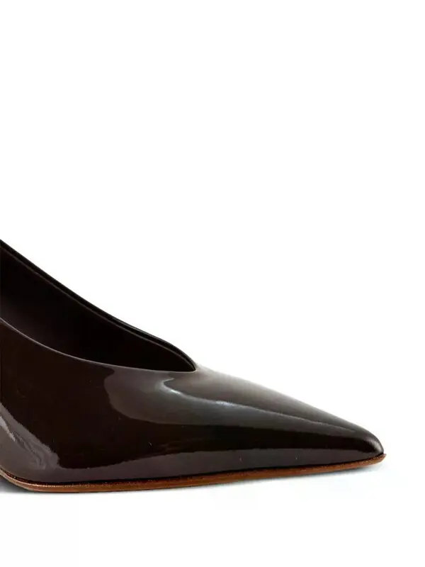 SERGIO LEVANTESI 55mm Leather Pointed-toe Pumps - Brown