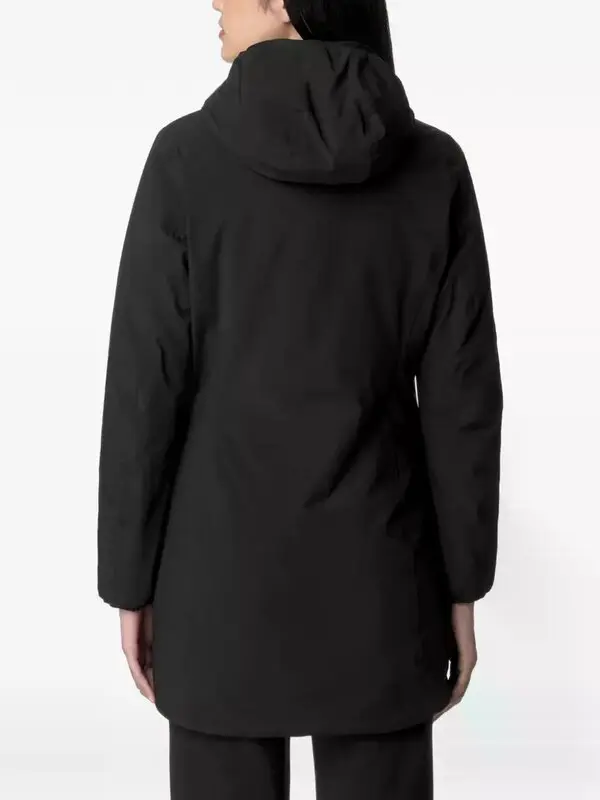 K-WAY Hooded Zip-front Coat