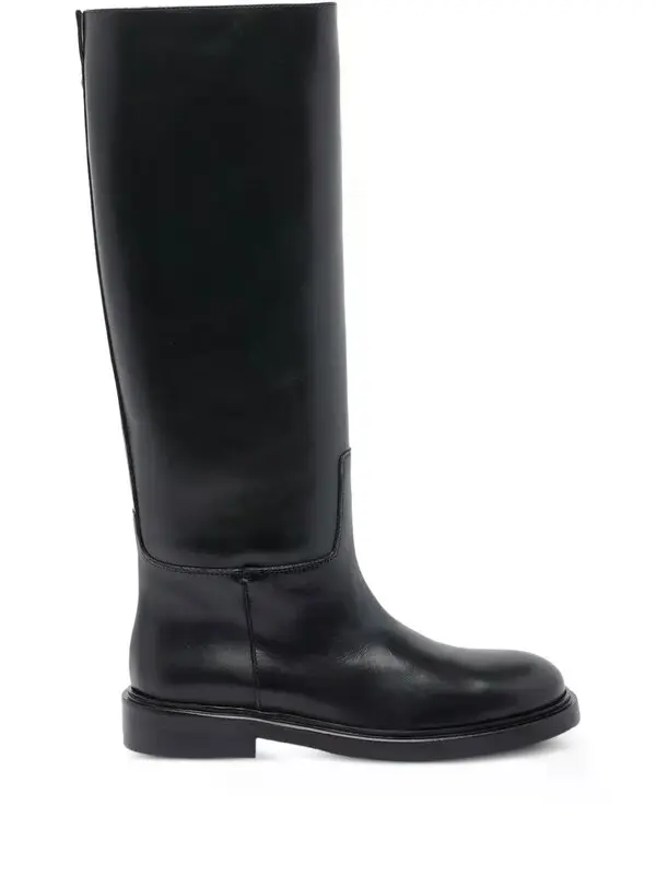 POEVE Round-toe Leather Boots