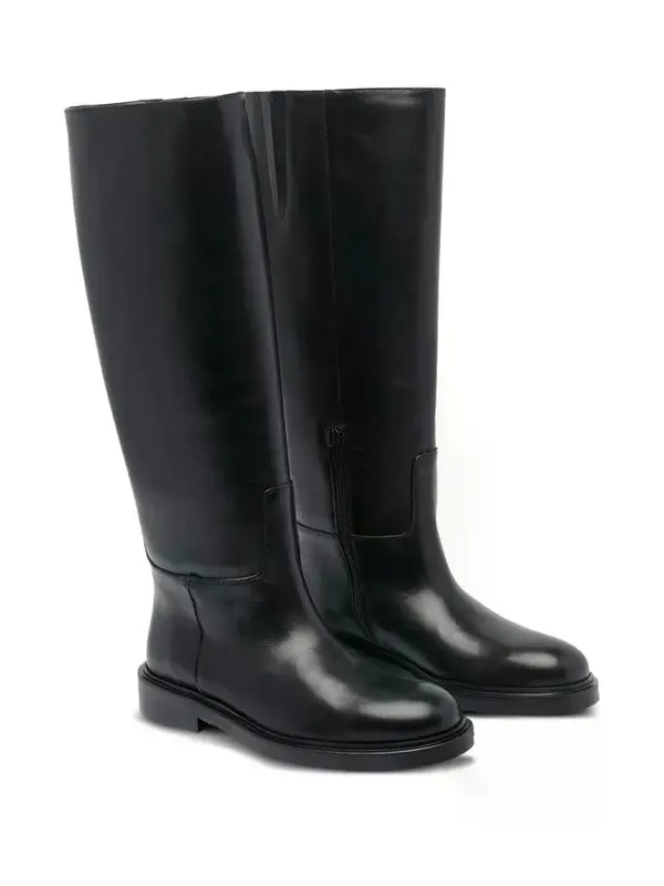 POEVE Round-toe Leather Boots