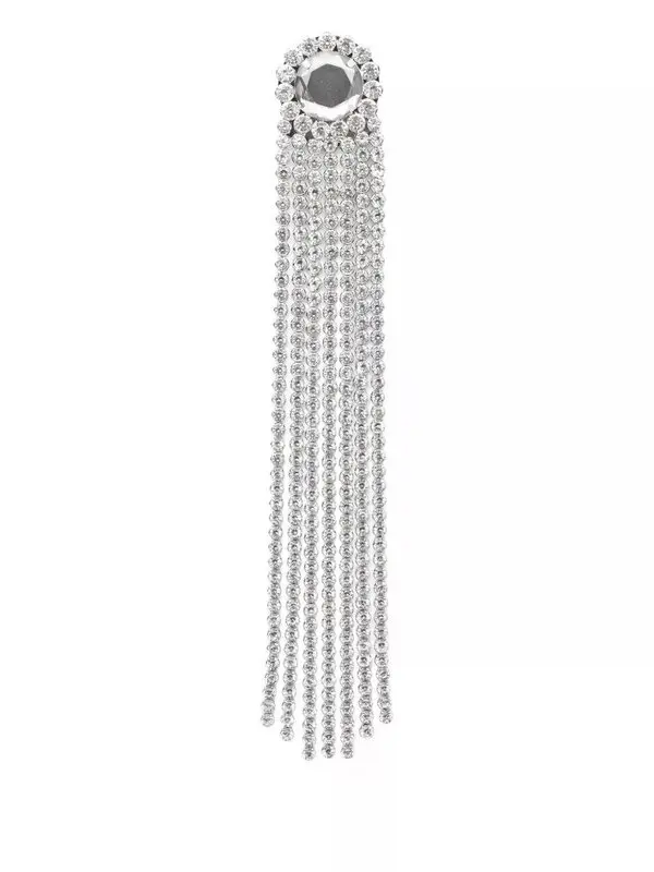 AREA Crystal-fringe Ponytail Holder - Silver