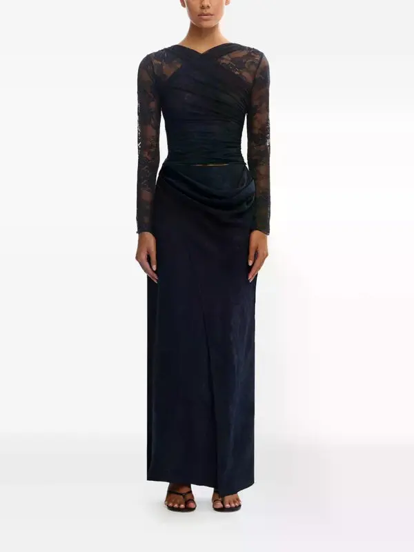 Significant Other Nida Draped Maxi Skirt