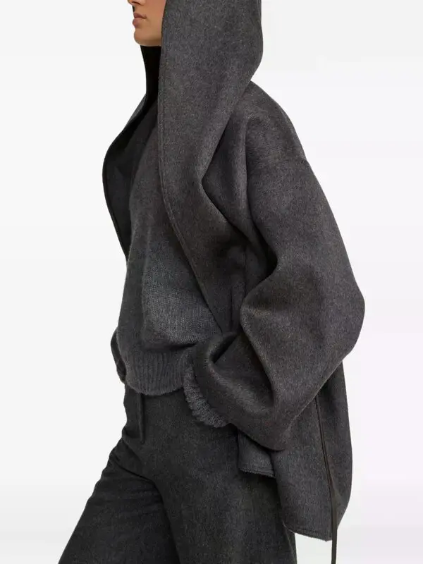 YVES SALOMON Hooded Wrap Coat