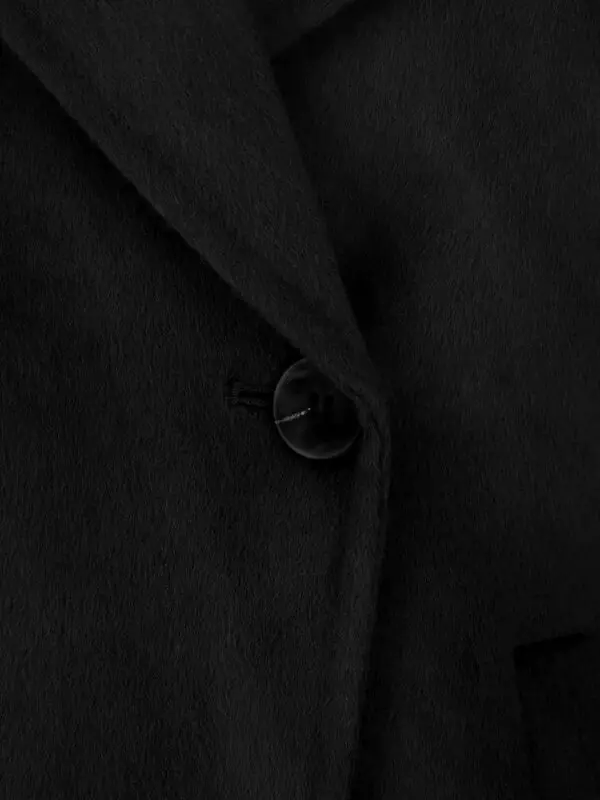 THE DYNAMIS STUDIO Double-breasted Wool Coat - Black