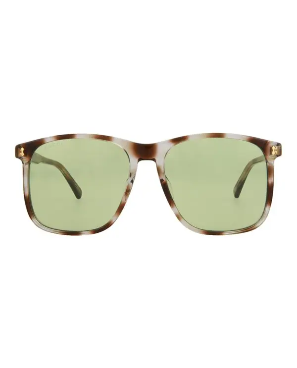 Gucci Square-frame Acetate Sunglasses - Havana Havana Green (gg1041s/30011605/004)