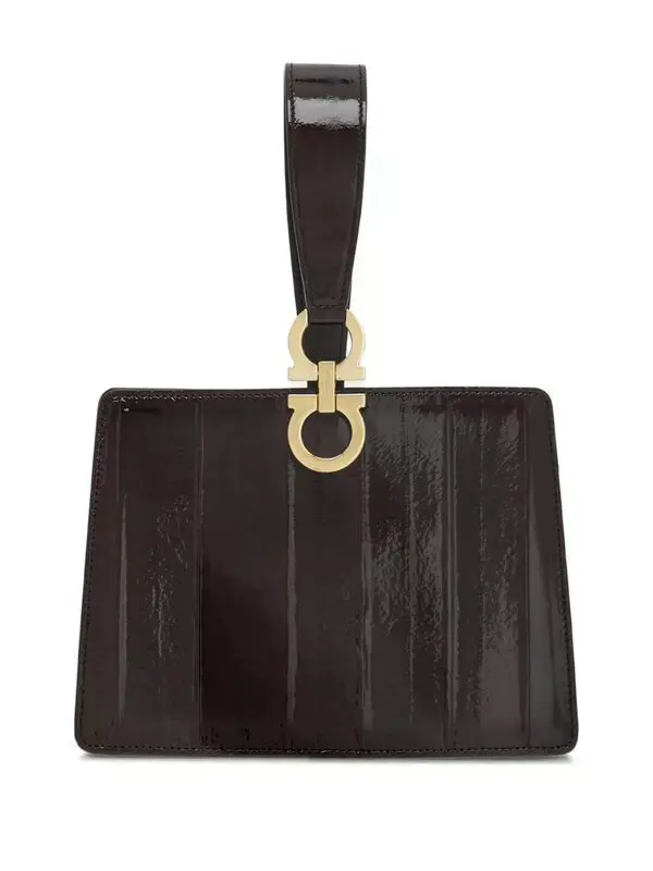 FERRAGAMO Small Gancini-embellished Tote Bag - Brown