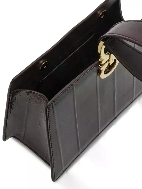 FERRAGAMO Small Gancini-embellished Tote Bag - Brown