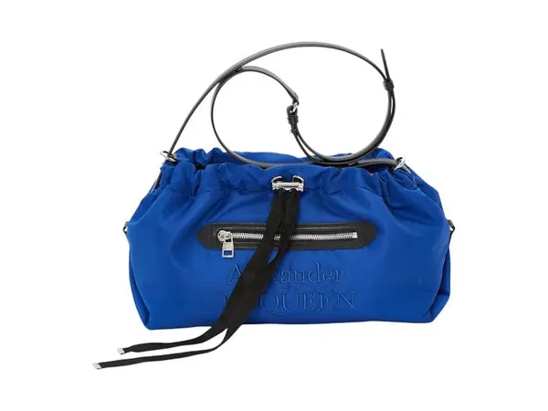 Alexander McQueen The Bundle Shoulder Bag - Blue