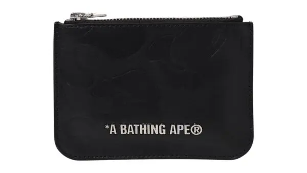 BAPE Tonal Solid Camo Pouch - Black