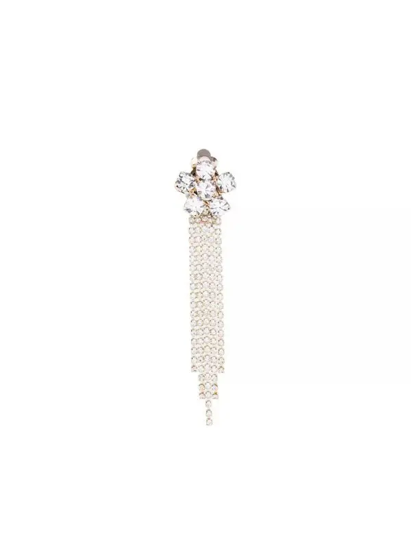 Rosantica Flower Chain Clip-on Earring - Gold