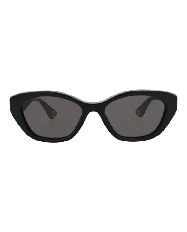 Gucci Cat Eye Frame Recycled Acetate Sunglasses - Black Black Grey (gg1638s/30014974/001)