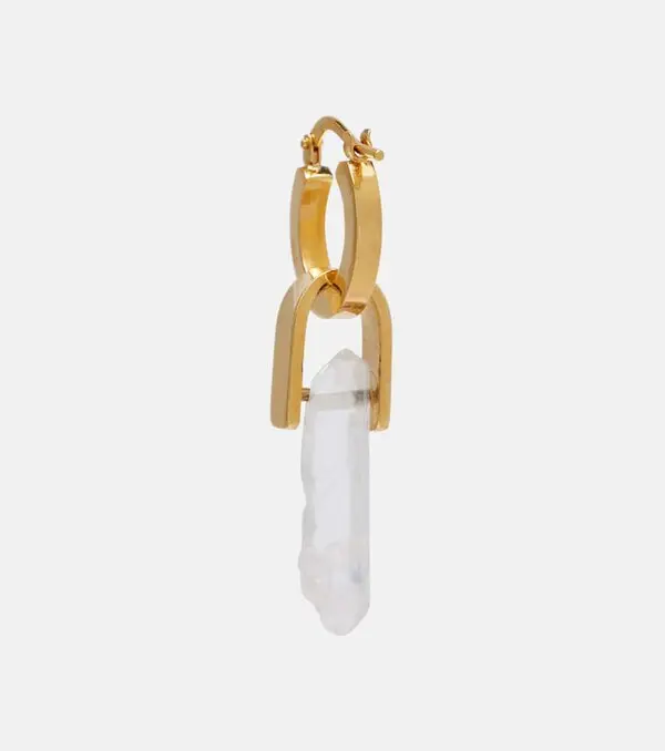 La DoubleJ Pillar -plated Pendant Earrings