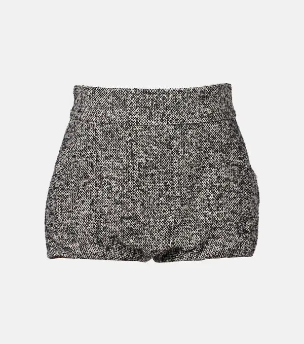Dolce & Gabbana Wool And Silk-blend High-rise Shorts