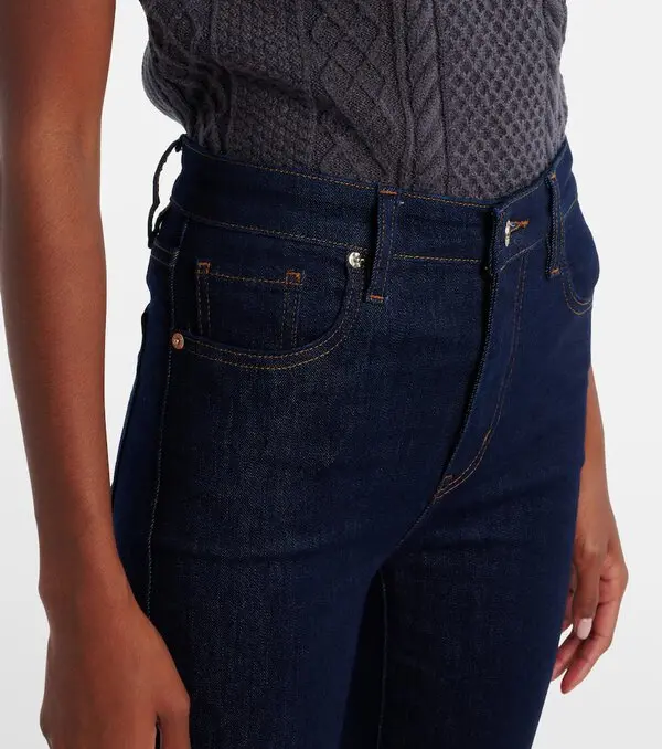 FRAME Pencil High-rise Slim Jeans