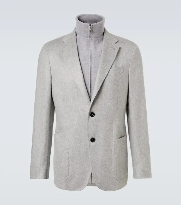 Zegna Layered Cashmere Blazer