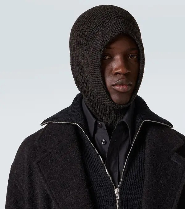 LEMAIRE Ribbed-knit Alpaca Wool-blend Hood