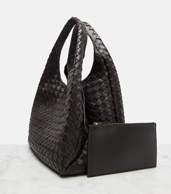 Bottega Veneta Large Campana Shoulder Bag - Brown