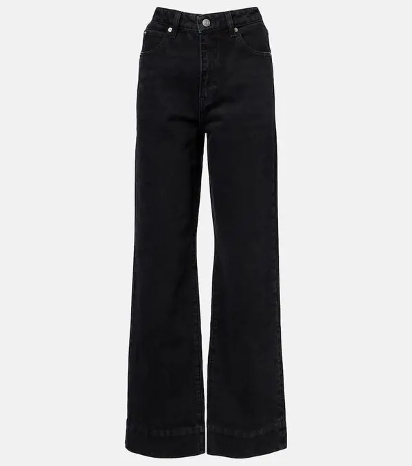 FRAME Streamline High-rise Straight Jeans