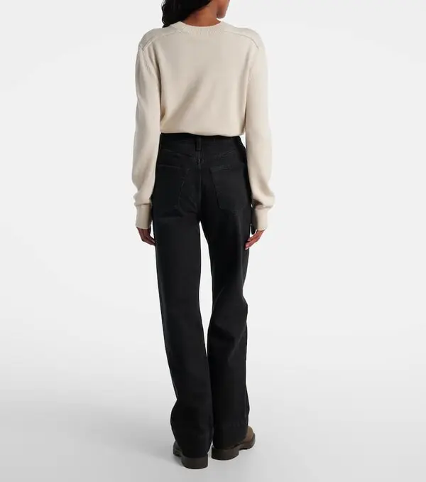 FRAME Streamline High-rise Straight Jeans