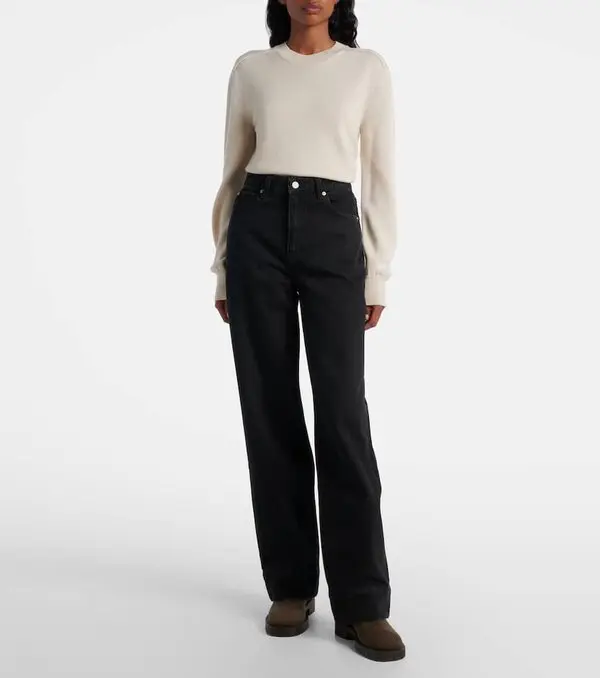 FRAME Streamline High-rise Straight Jeans