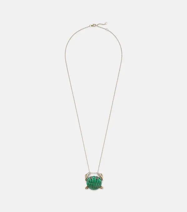 Yvonne Léon Crabe Coquillage Pendant Necklace - Gold