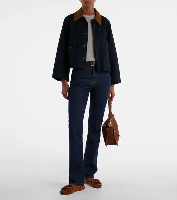 FRAME Ruler Mid-rise Straight Jeans