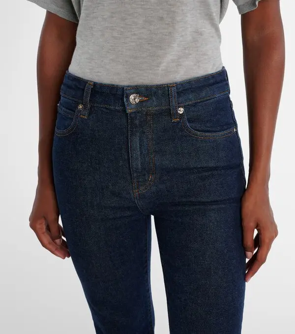 FRAME Ruler Mid-rise Straight Jeans