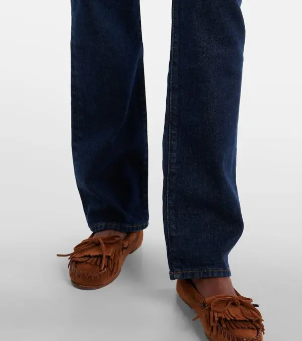 FRAME Ruler Mid-rise Straight Jeans
