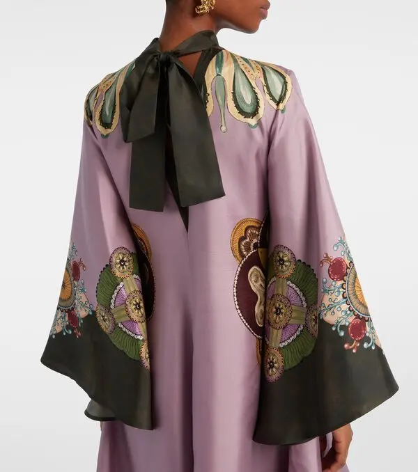 La DoubleJ Magnifico Printed Silk Twill Kaftan
