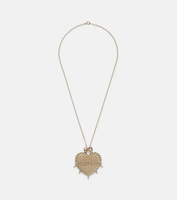 Yvonne Léon Minaudière Maxi Pendant Necklace - Gold