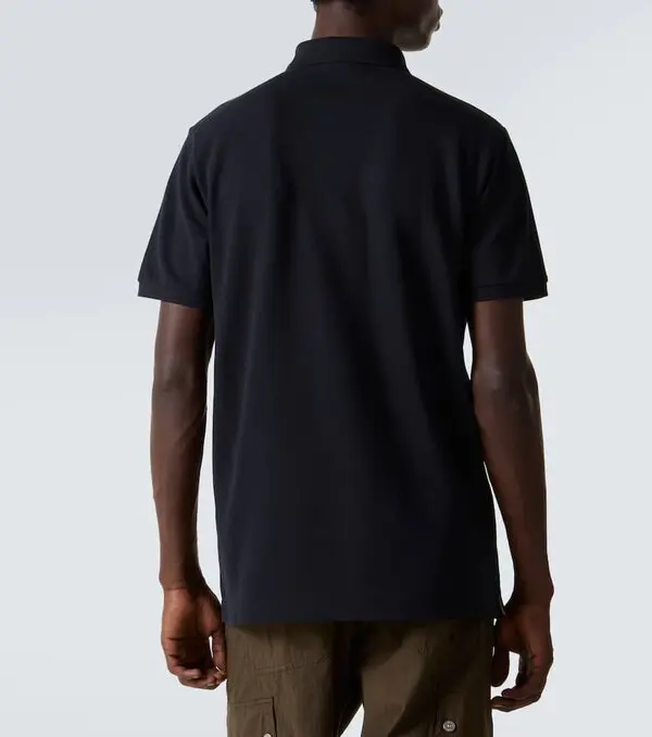 Stone Island Compass Cotton Piqué Polo Shirt - Blue