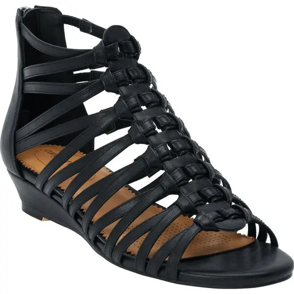 COMFORTVIEW The Helen Gladiator Sandal - Black