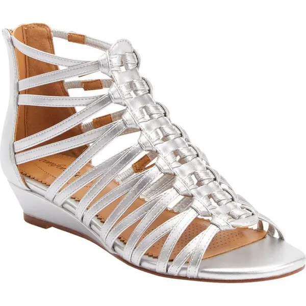 COMFORTVIEW The Helen Gladiator Sandal - Silver