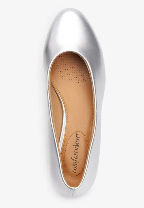 COMFORTVIEW Vida Slip-on Pumps - Silver