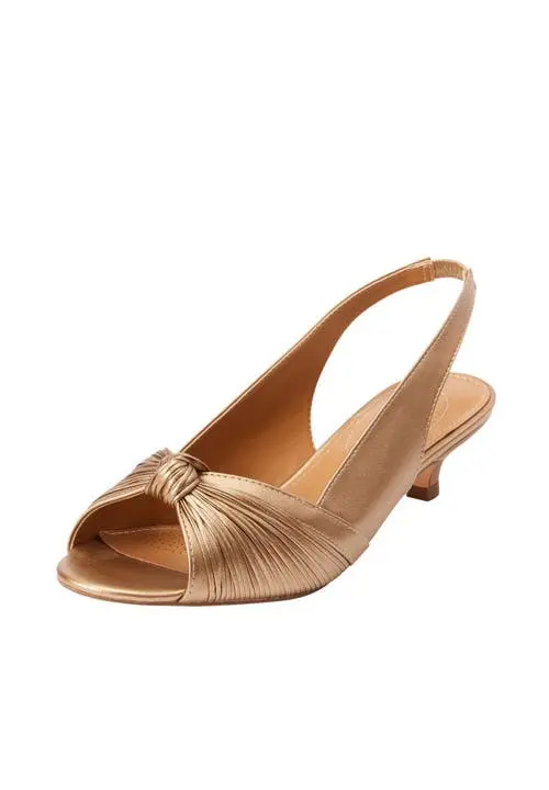 COMFORTVIEW Metallic Slingback - Gold