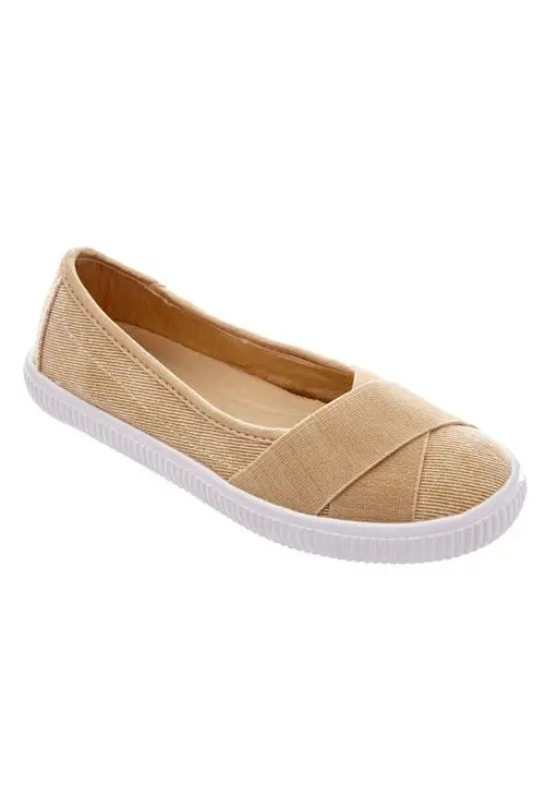 COMFORTVIEW Jazlyn Slip-on Sneaker - Khaki