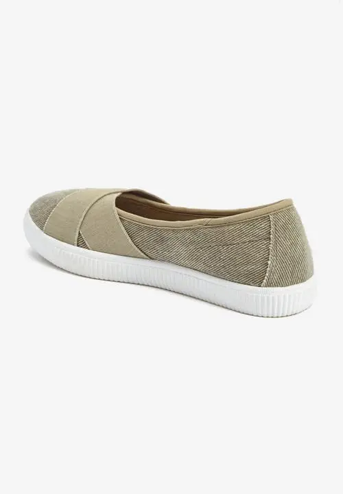 COMFORTVIEW Jazlyn Slip-on Sneakers - Olive