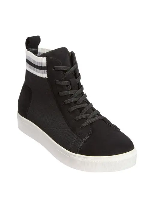 COMFORTVIEW High Top Slip-on Sneaker - Black