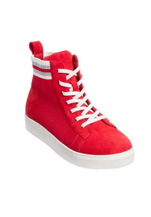 COMFORTVIEW Cv Sport Jacklyn High Top Slip-on Sneakers - Red