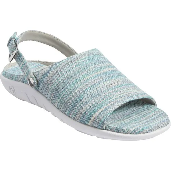 COMFORTVIEW Matilda Convertible Sling Sandals - Blue Multi