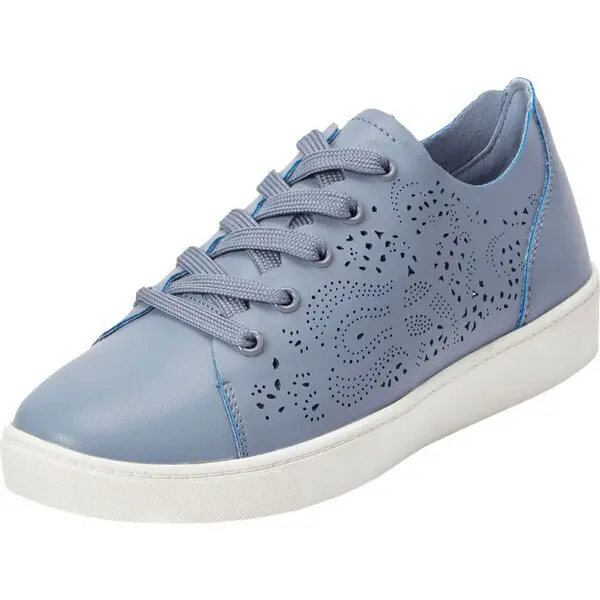 COMFORTVIEW The Leanna Laser Cut Sneaker - Chambray