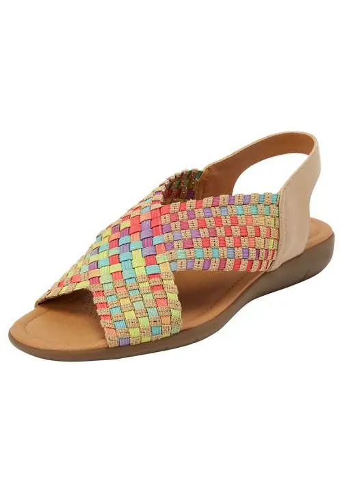 COMFORTVIEW Celestia Sling Sandal - Multi Pastel