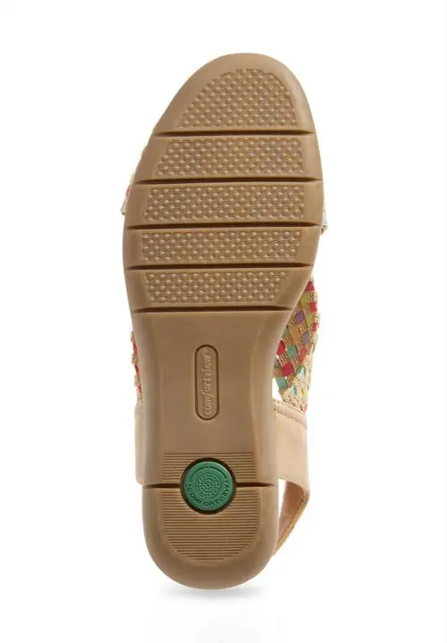 COMFORTVIEW Celestia Sling Sandal - Multi Pastel