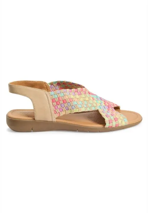 COMFORTVIEW Celestia Sling Sandal - Multi Pastel