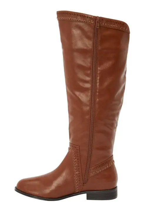 COMFORTVIEW Malina Wide Calf Boot - Brown